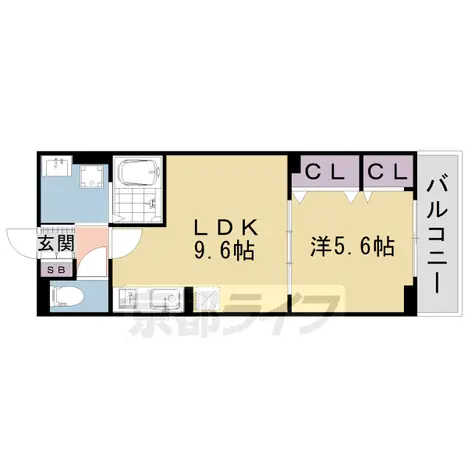 京都府京都市下京区中堂寺北町の建物/京都府京都市下京区、丹波口駅徒歩5分の1LDK 37.38㎡[1階]の物件情報 | キャッシュバック賃貸(158444055)